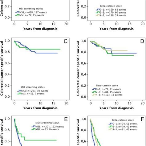 Associations Between Msi Screening Status Beta Catenin Overexpression