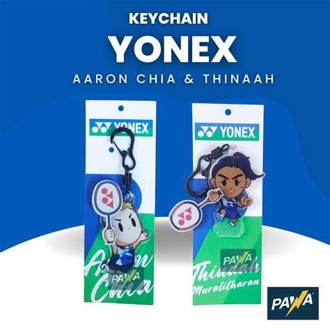 Yonex Badminton Masters 2025 Souvenir Player Keychain Aaron Chia Thinaah Model Svr N029 0077