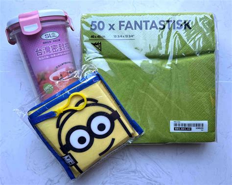 IKEA餐巾紙小小兵購物袋耐熱密封杯 GC贈物網