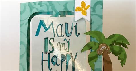 Altered Scrapbooking Maui Accordion Birthday Card