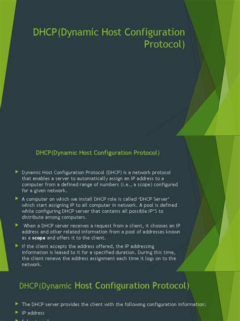 Dhcp Basic Pdf Ip Address Computing