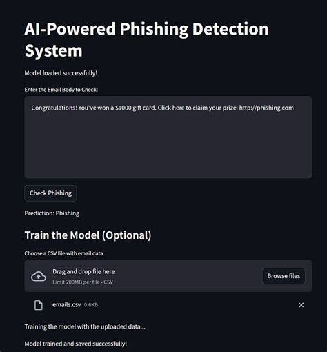 Machinelearning Ai Cybersecurity Phishingdetection Python Streamlit Gaurav Ghandat