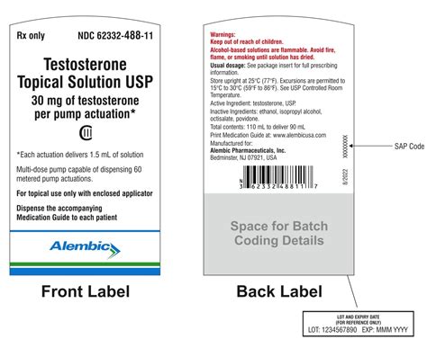 Testosterone Topical Solution Package Insert Prescribing Info Moa
