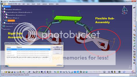 Constraint In Rigid Sub Assembly Still Affect The Flexible Sub Assembly