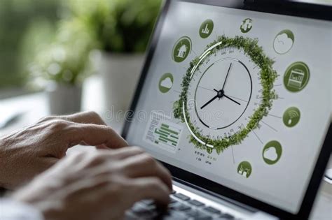 Data Mastery Laptop Centered Workspace Showcases Efficient File Management Task Planning Time