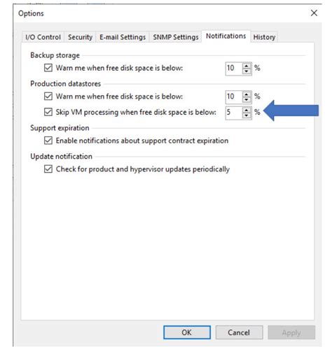 Issue Veeam Issues Nuisance Low Repository Disk Space Warnings Managecast Technologies Inc