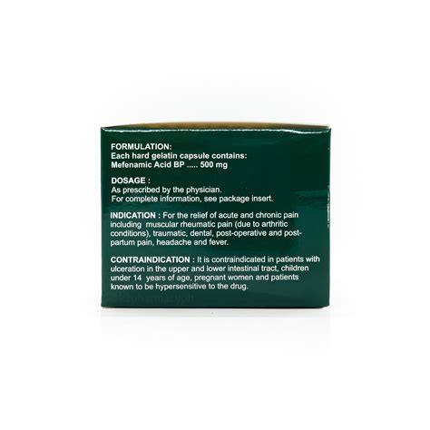 Megyxan Mefenamic Acid 500mg Capsule