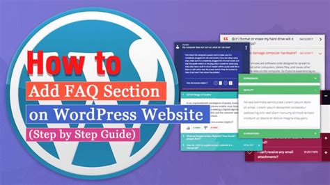 How To Add Faq Section On Wordpress Website Step By Step Guide Wordpress Website Step