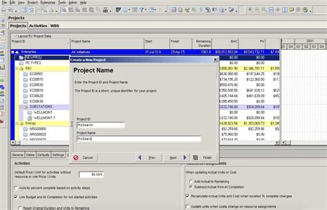 Developing A Work Breakdown Structure In Primavera P6