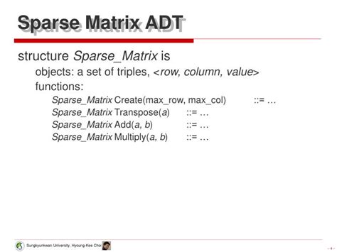 Ppt Sparse Matrix Adt Powerpoint Presentation Id5108976