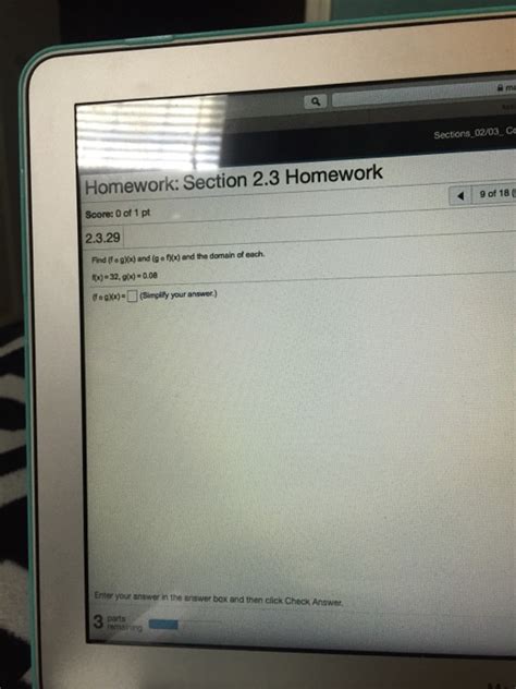 Solved Sections 02 03 Homework Section 2 3 Homework Score