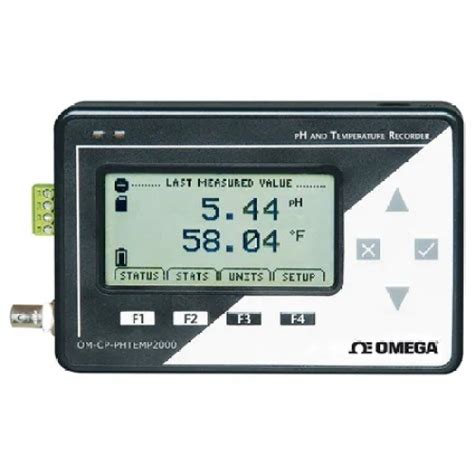 Omega Om Cp Phtemp2000 Ph And Temperature Data Logger With Lcd