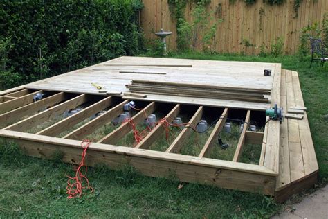 How To Build A Floating Deck Floating Foundation Deck System