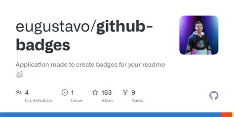 github eugustavo github badges application made to create badges for