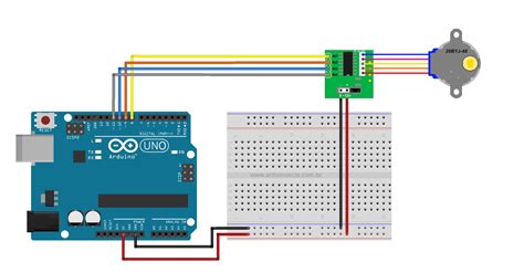 Stepper Motor Arduino Programming Fritzing Drivebxe