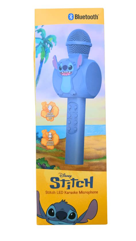 Stitch Bluetooth Karaoke Microphone Stitch Led Lights 4 Vocal