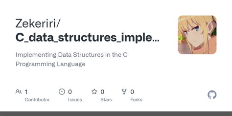 Github Zekeriricdatastructuresimplementation Implementing Data Structures In The C