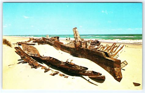 Laura Barnes Shipwreck Outer Banks Of North Carolina Postcard 4553130024