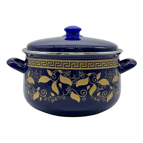 5 ნაჭრიანი ემალის ქვაბების ნაკრები Emalis Qvabebis Nakrebi