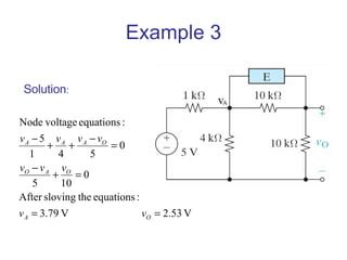 Node Voltage Method PPT