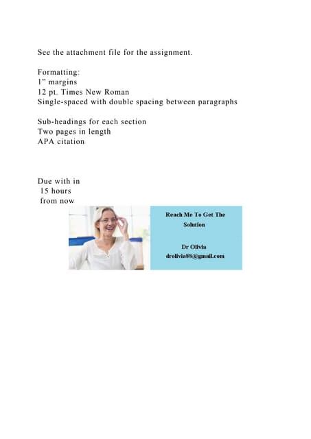 See The Attachment File For The Assignmentformatting1” Margidocx