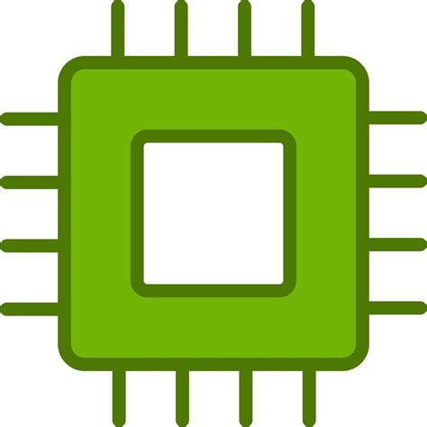 Microchip Vector Icon 19794660 Vector Art At Vecteezy