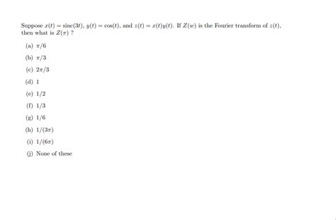 Solved Suppose Xtsinc3tytcost ﻿and