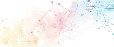 Abstract Geometric Background With Connection Dots And Lines Ai