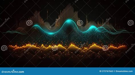 Abstract Sound Waves Frequency Audio Waveform Music Wave Stock Illustration Illustration Of