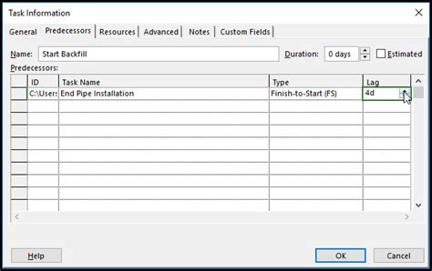 Microsoft Project And External Dependencies
