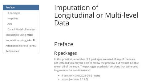 Practicals · El009 Missing Values In Clinical Research