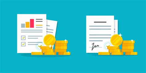 분석 금보고서 문서 및 계약 계약 체결 아이콘 벡터 플랫 만화 일러스트 레이션 고립 대출 또는 청구서 금융 데이터 연구 및 기업 비즈니스 관계 논문 문서 0명에 대한 스톡