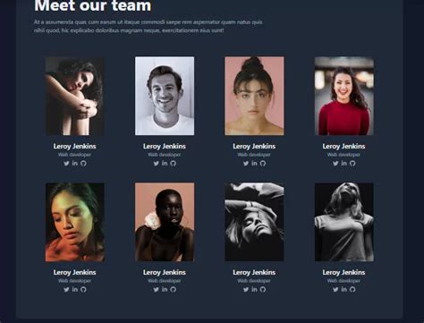 Tailwind Css Team Section Examples