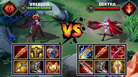 Volkath Vs Dextra Full Build Fight Liên Quân Mobile Aov Rov Youtube