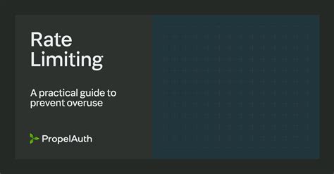 rate limiting a practical guide to prevent overuse propelauth