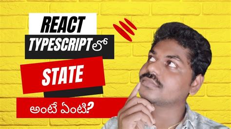 react typescript crash course part 2 lecture 1 tsx and state in telugu