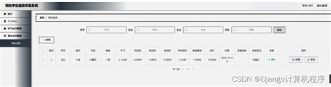 [附源码]python计算机毕业设计django高校学生信息采集系统 django实现高校信息查询含源码 csdn博客