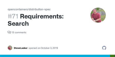 Requirements Search Issue 71 Opencontainers Distribution Spec