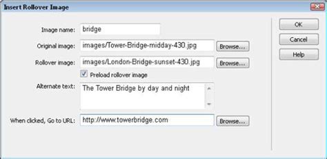 How To Create A Simple Rollover Image In Dreamweaver Dummies