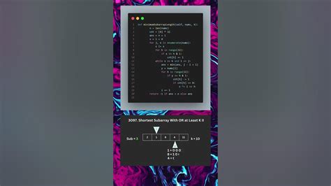 Leetcode 3097 Shortest Subarray With Or ≥ K Explained Youtube