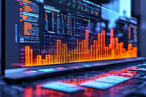 High Tech Display Data Insights In Modern Finance Or Tech Stock
