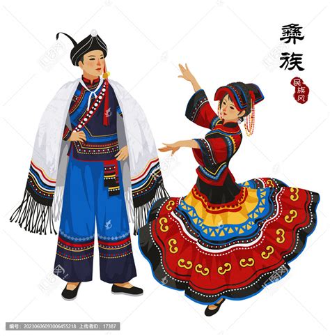 彝族插画设计模板下载 设计素材素材下的文化艺术设计模板 汇图网