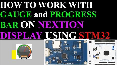 Nextion Guage And Progress Bar Stm32 Youtube