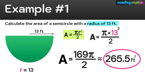 How To Find The Area Of A Semicircle In 3 Easy Steps — Mashup Math