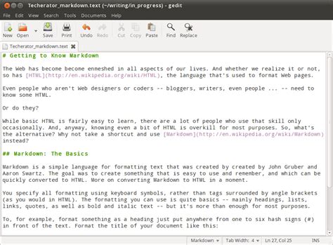 getting to know markdown techerator