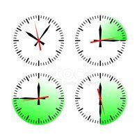 Clock Showing Highlighted Time Vector Stock Clipart Royalty Free FreeImages