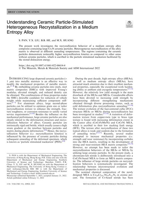 Pdf Understanding Ceramic Particle Stimulated Heterogeneous