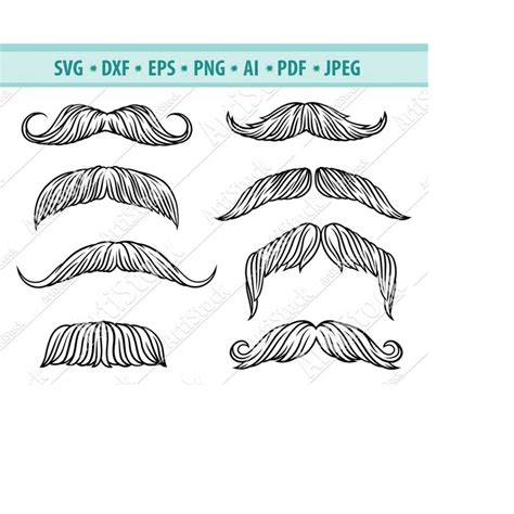 Mustache Svg Mustaches Svg Moustache Cutting File Gentlem Inspire
