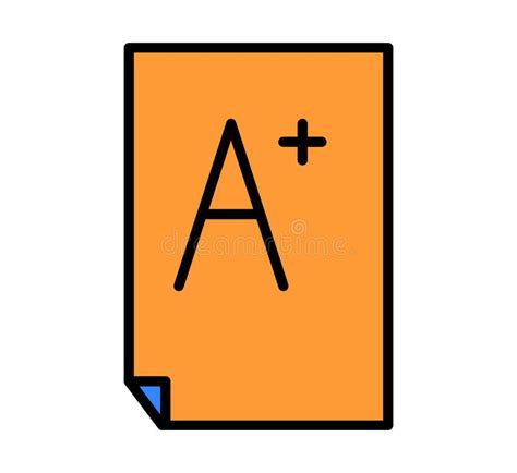 Test Icon With A Score Vector Illustration Stock Illustration