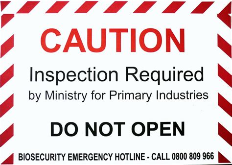Biosecurity Kit Signage Spillbusters Ltd Spill Response I Phone 021 833 850